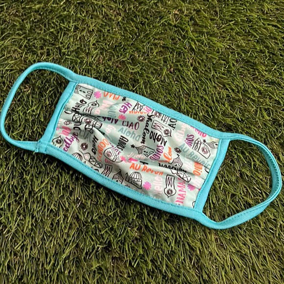 Disney | Accessories | Walt Disney World Small World Womens Face Mask ...